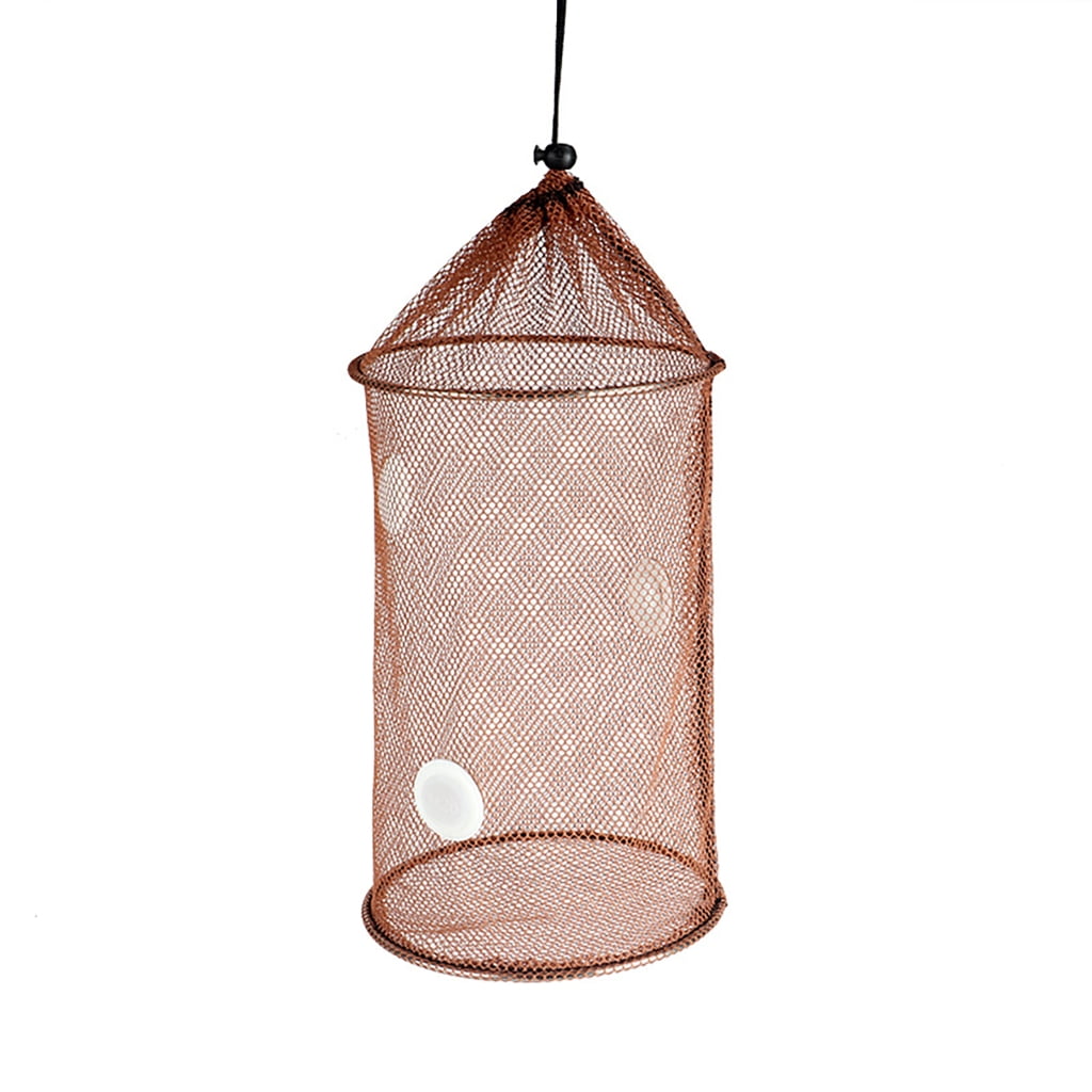 Heavy Duty Foldable Fish Basket Baits Cage for Catching Live Fish and ...