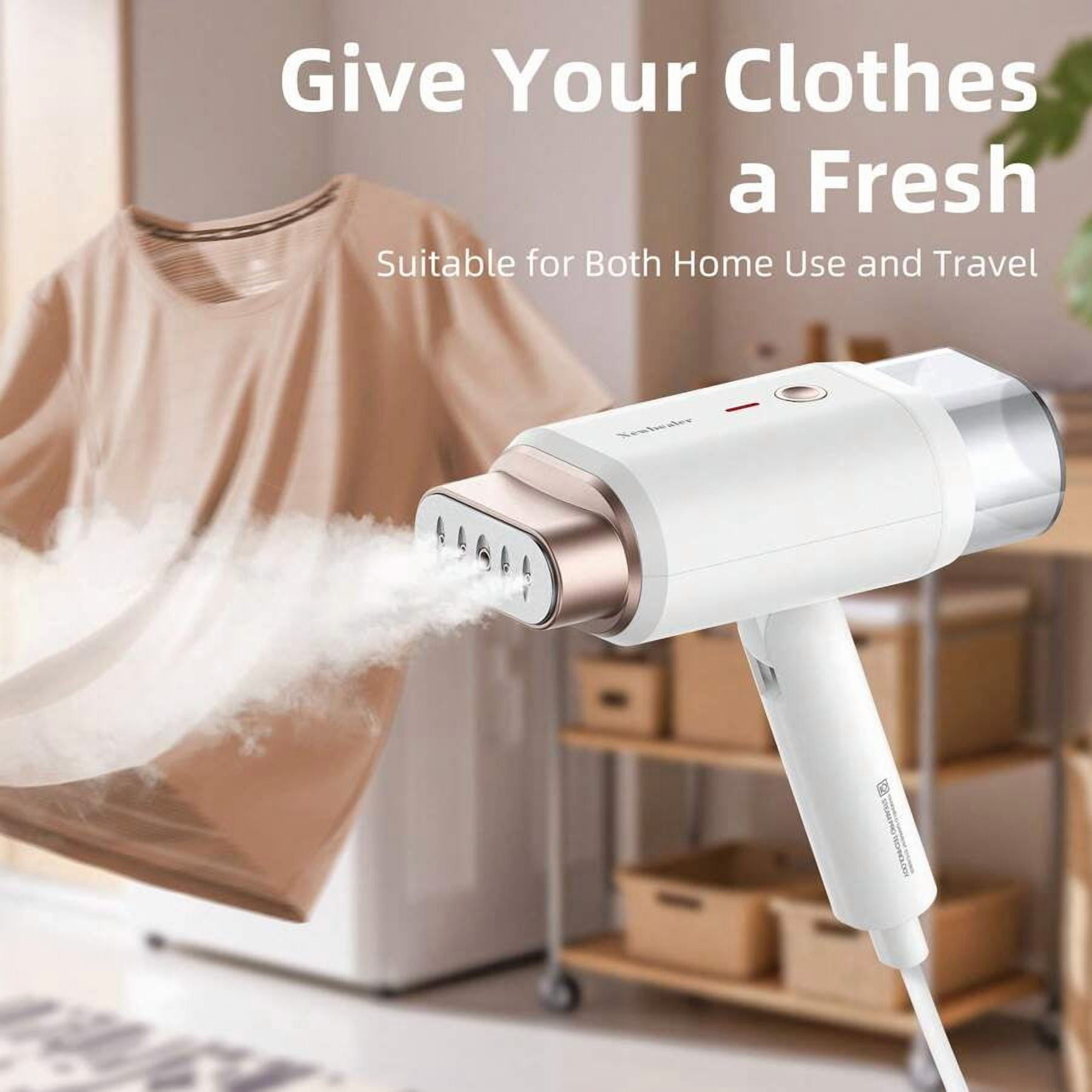 Heavy Duty Foldable Handheld Steam Iron - Instant Heat Wrinkle Remover ...