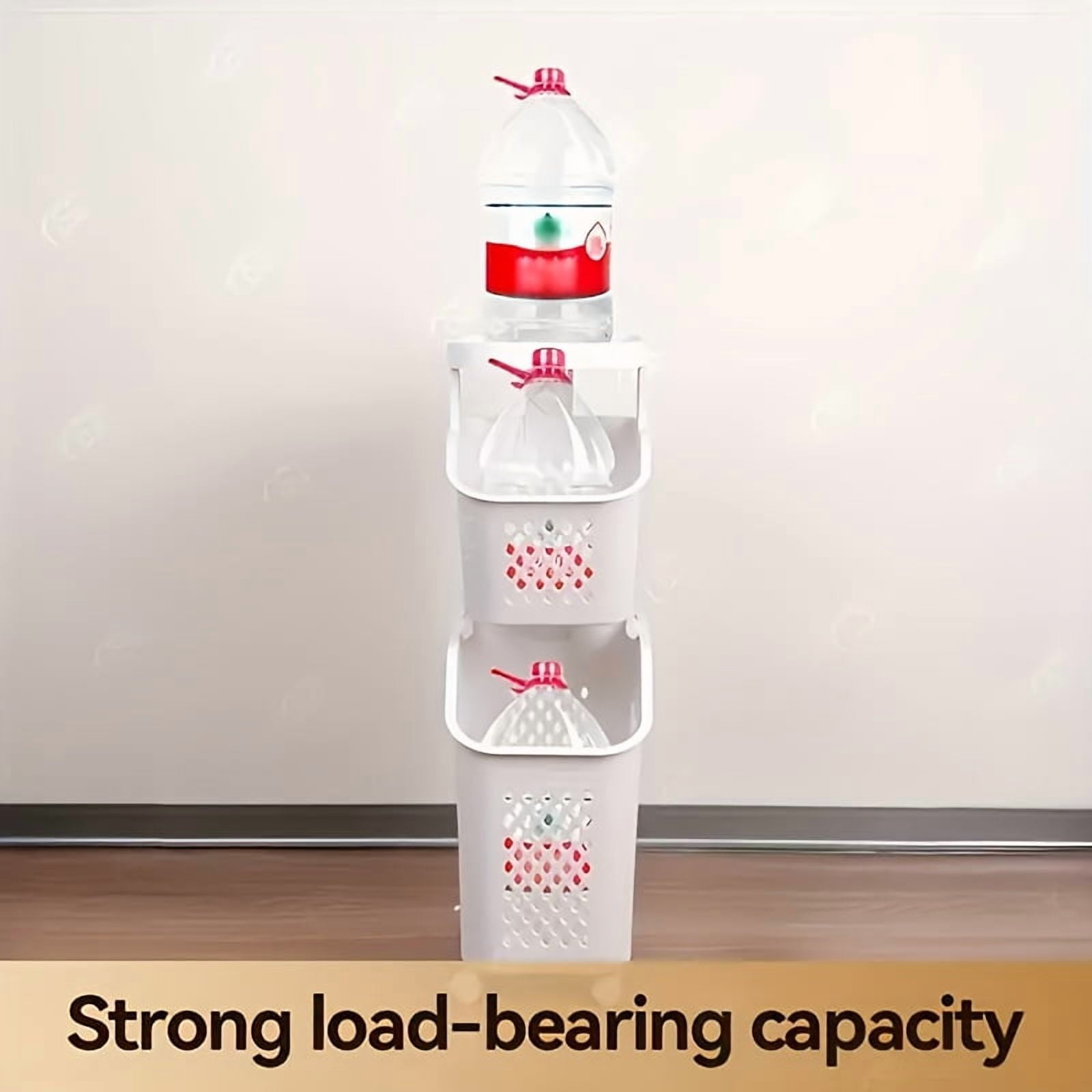 Heavy-Duty Foldable Laundry Hamper with Removable Buckets, 4-Wheel ...