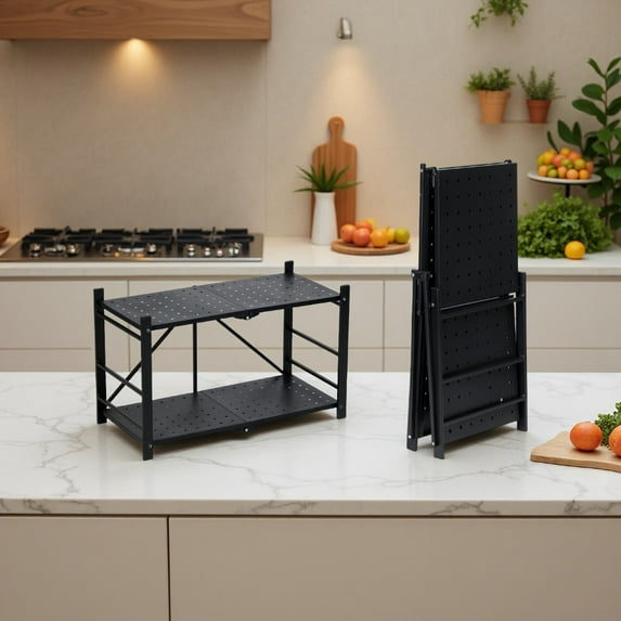Heavy Duty Foldable Metal Storage Rack - 650lb Capacity per Shelf ...