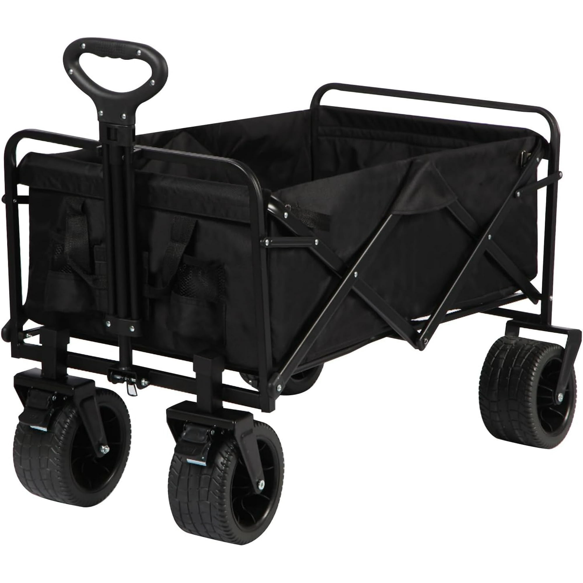 Heavy-Duty Folding 550 Lbs Collapsible Wagon with Big Wheels - Robust ...