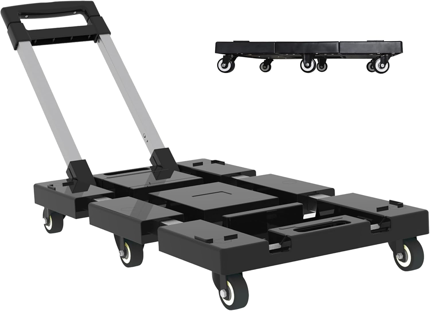 Heavy Duty Folding Hand Truck Dolly Cart with Adjustable Handle, 6 ...