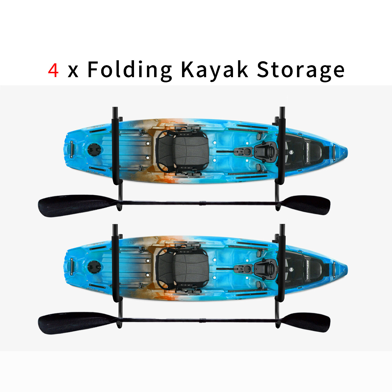 Heavy-Duty Folding Kayak Storage Wall Mount Hanger Rack – Perfect for ...