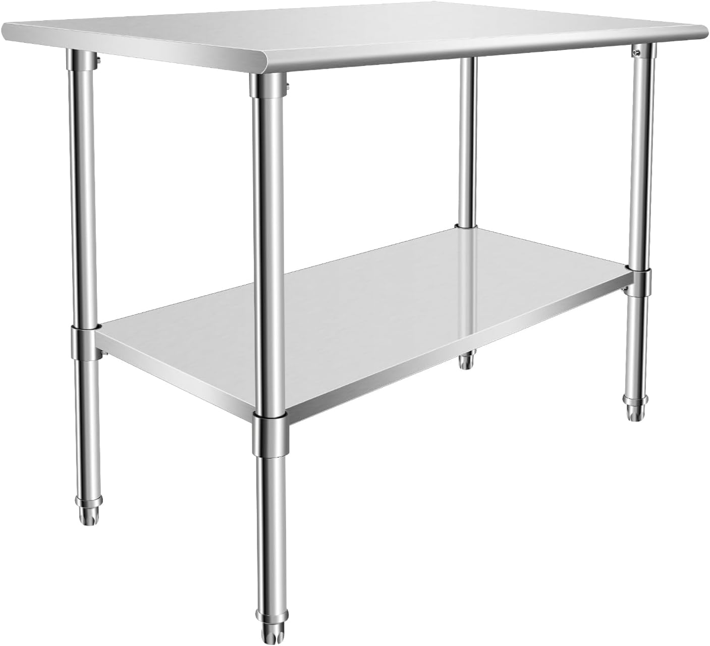 Heavy Duty Food Prep Stainless Steel Table Workbench with Adjustable ...