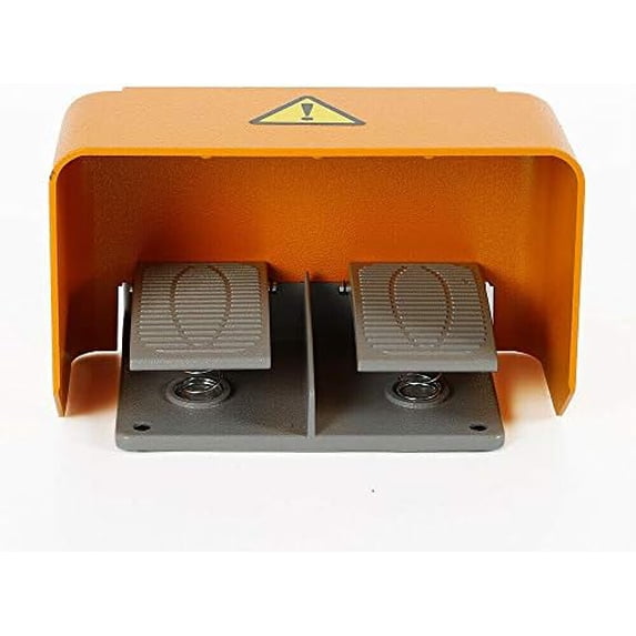 Heavy Duty Foot Switch Aluminum Double Pedal Foot Control Switch 110V ...
