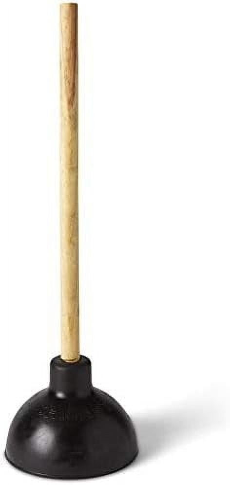 Heavy Duty Force Cup Toilet Plunger With Long Wooden Handle For Fixing ...
