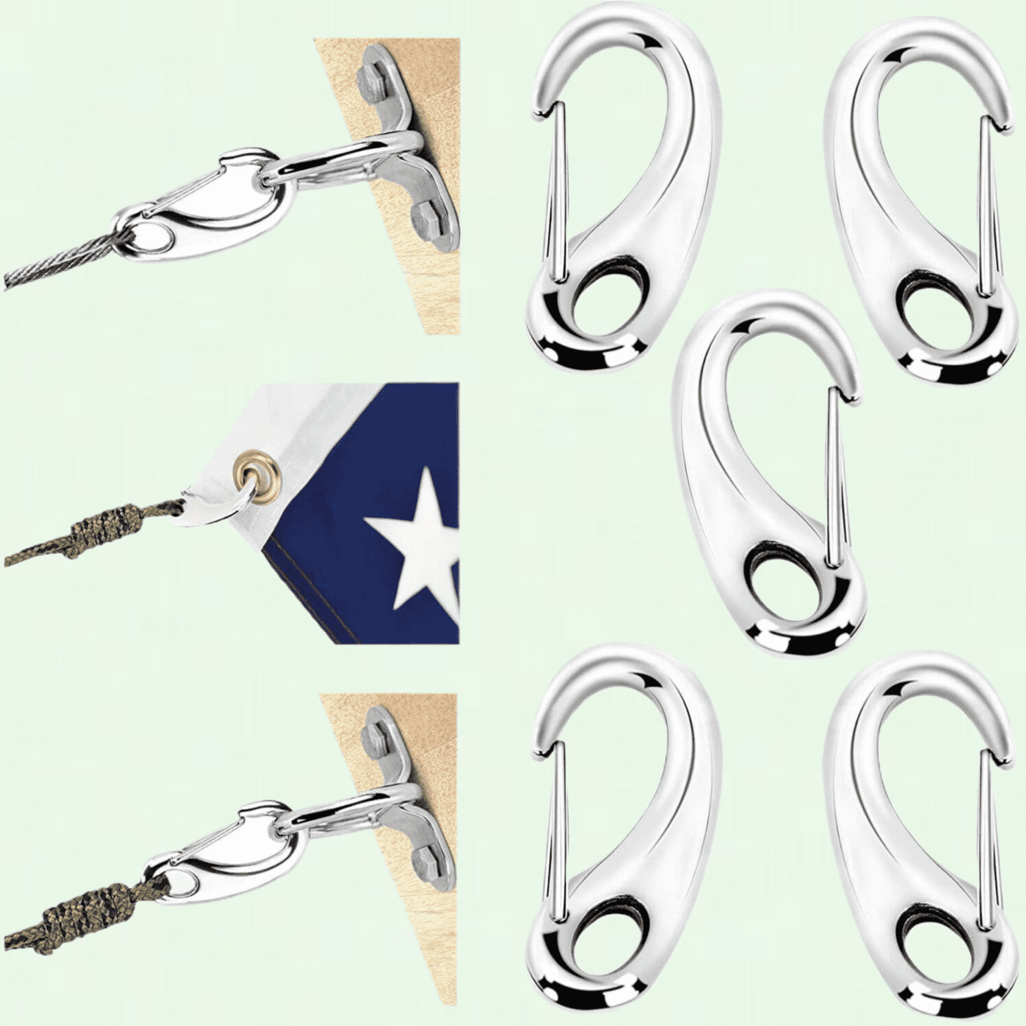 Heavy Duty Forged 2-Inch Marine Grade 316 Stainless Steel Spring Gate ...