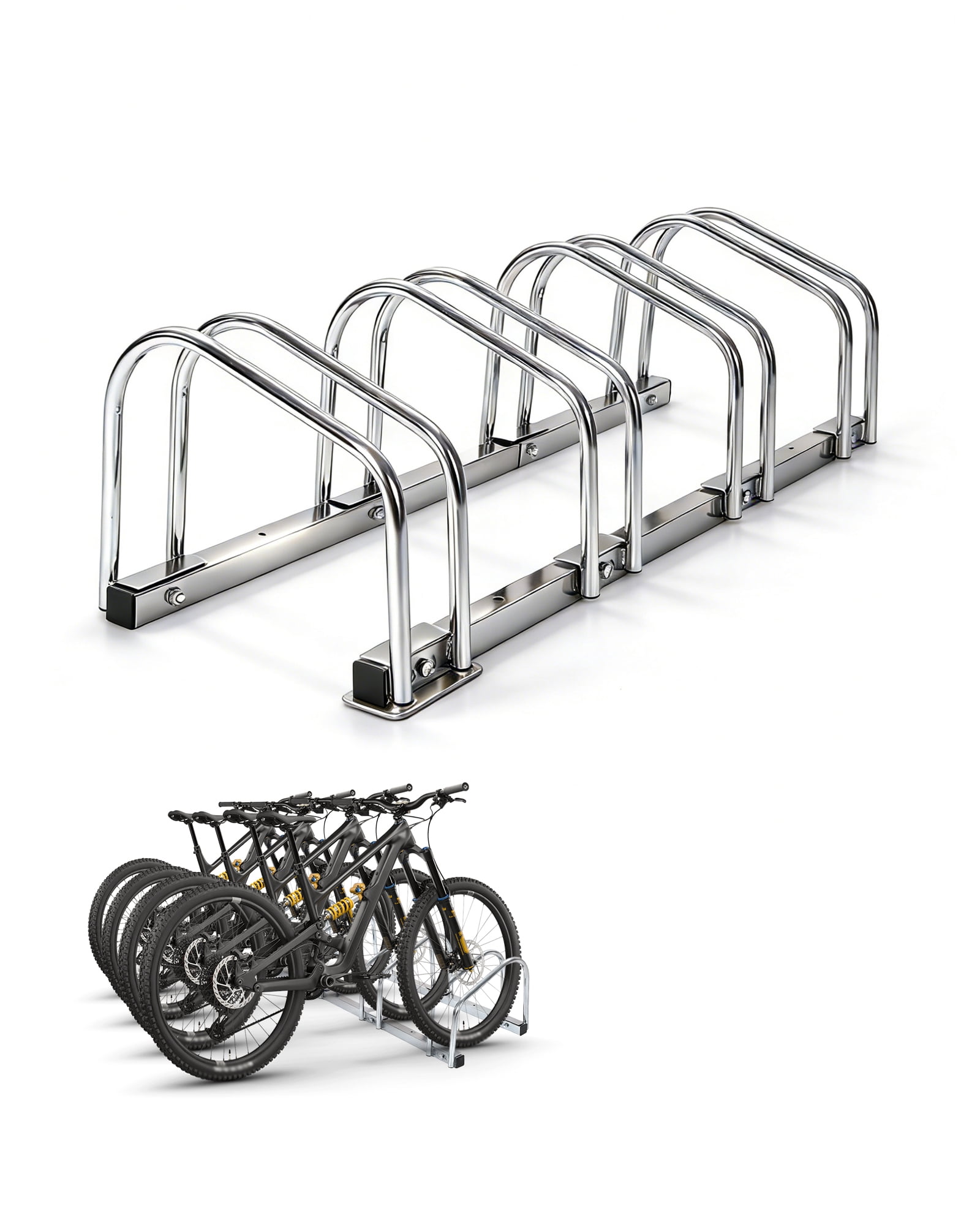 Heavy Duty Freestanding Bike Floor Stand – Dual Cycle Parking Rack for ...
