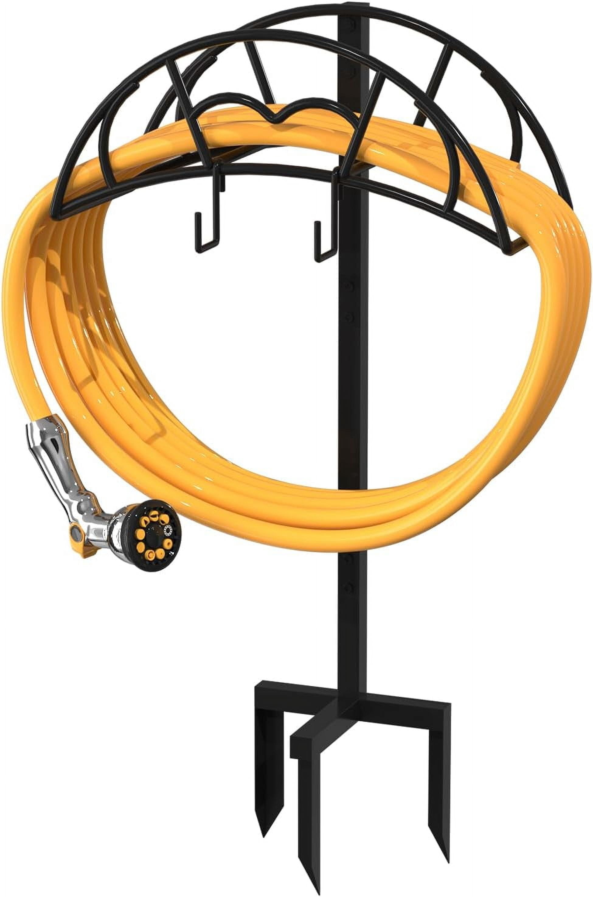 Heavy Duty Freestanding Garden Hose Holder, Metal Outdoor Water Hose ...