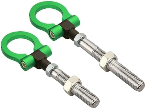 Heavy Duty Front + Rear Bumper Screw on Track Racing Tow Hook Set ...