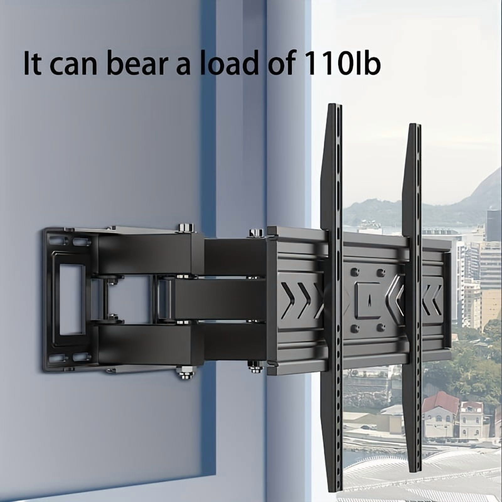 Heavy-Duty Full Motion TV Wall Mount for 32-65 Inch Screens, Dual Arm ...