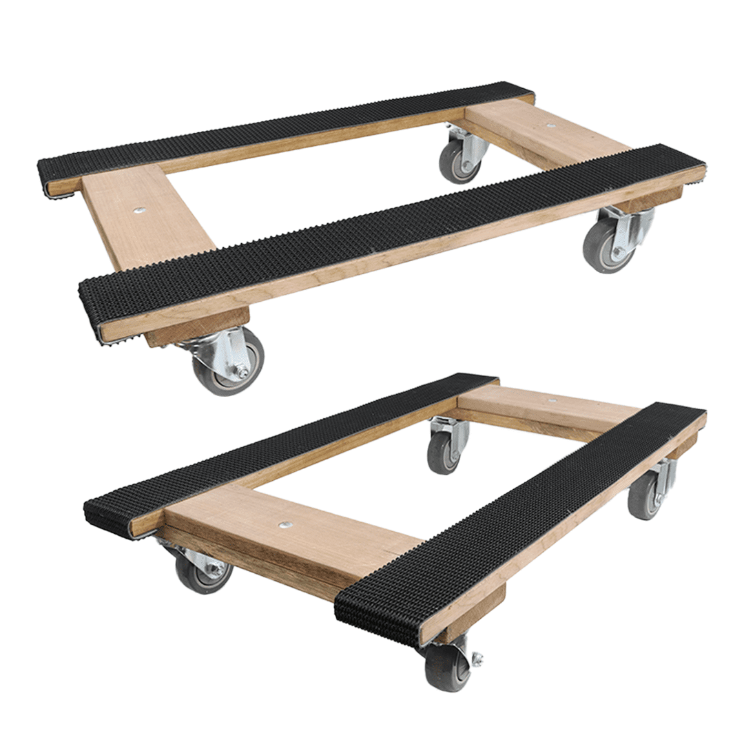 Heavy Duty Furniture Dollies with Rubber Grip Pad - 2 Pack - 1,600lbs ...