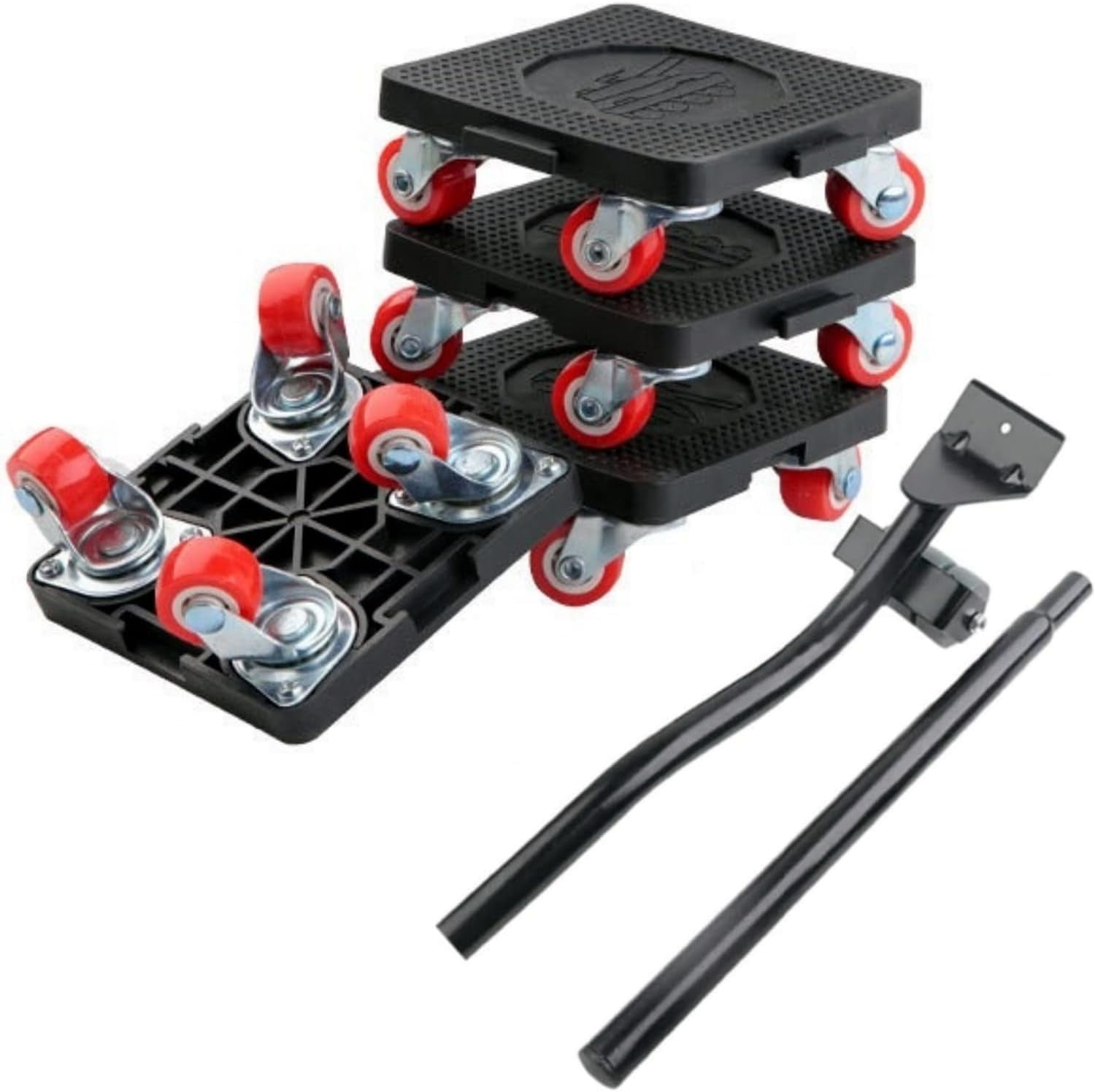 Heavy Duty Furniture Lifter with 4 Sliders and Crowbar,360°Rotation ...