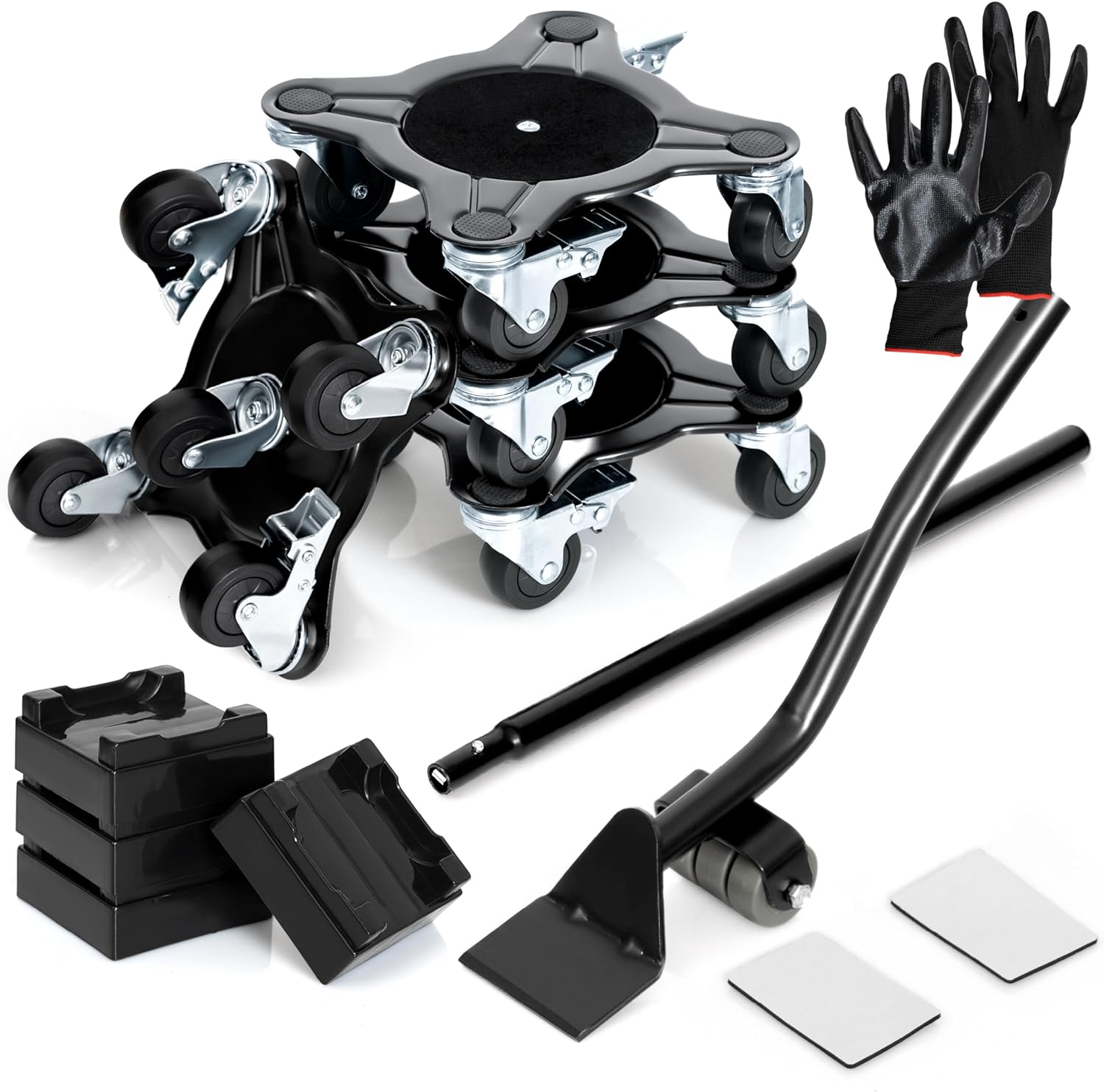 Heavy Duty Furniture Movers with Wheels - Set of 10 Furniture Dolly ...