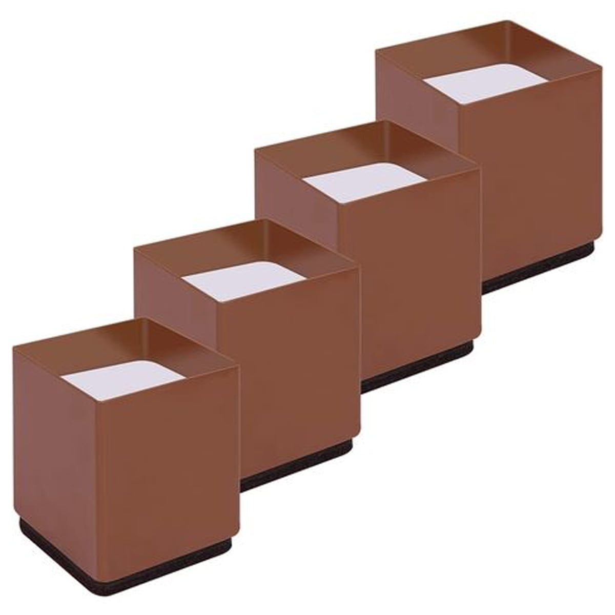 Heavy Duty Furniture Risers, Solid Carbon Steel Square Adjustable ...