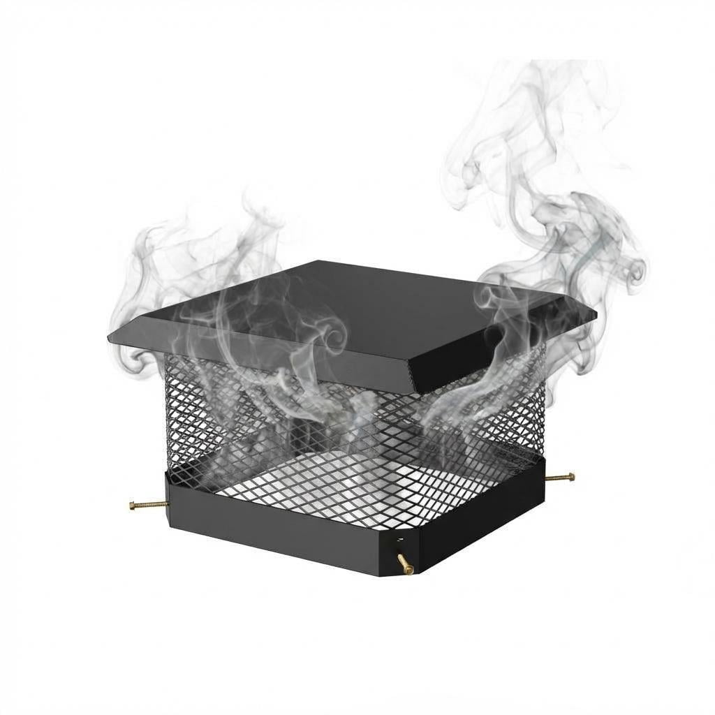 Heavy-Duty Galvanized Steel Chimney Cap Weatherproof Adjustable Mesh ...