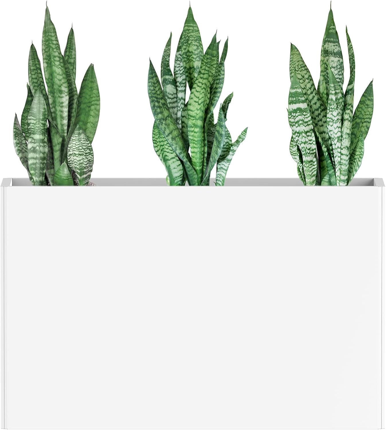 Heavy-Duty Galvanized Steel Planter with Removable Insert Shelf & 4 ...