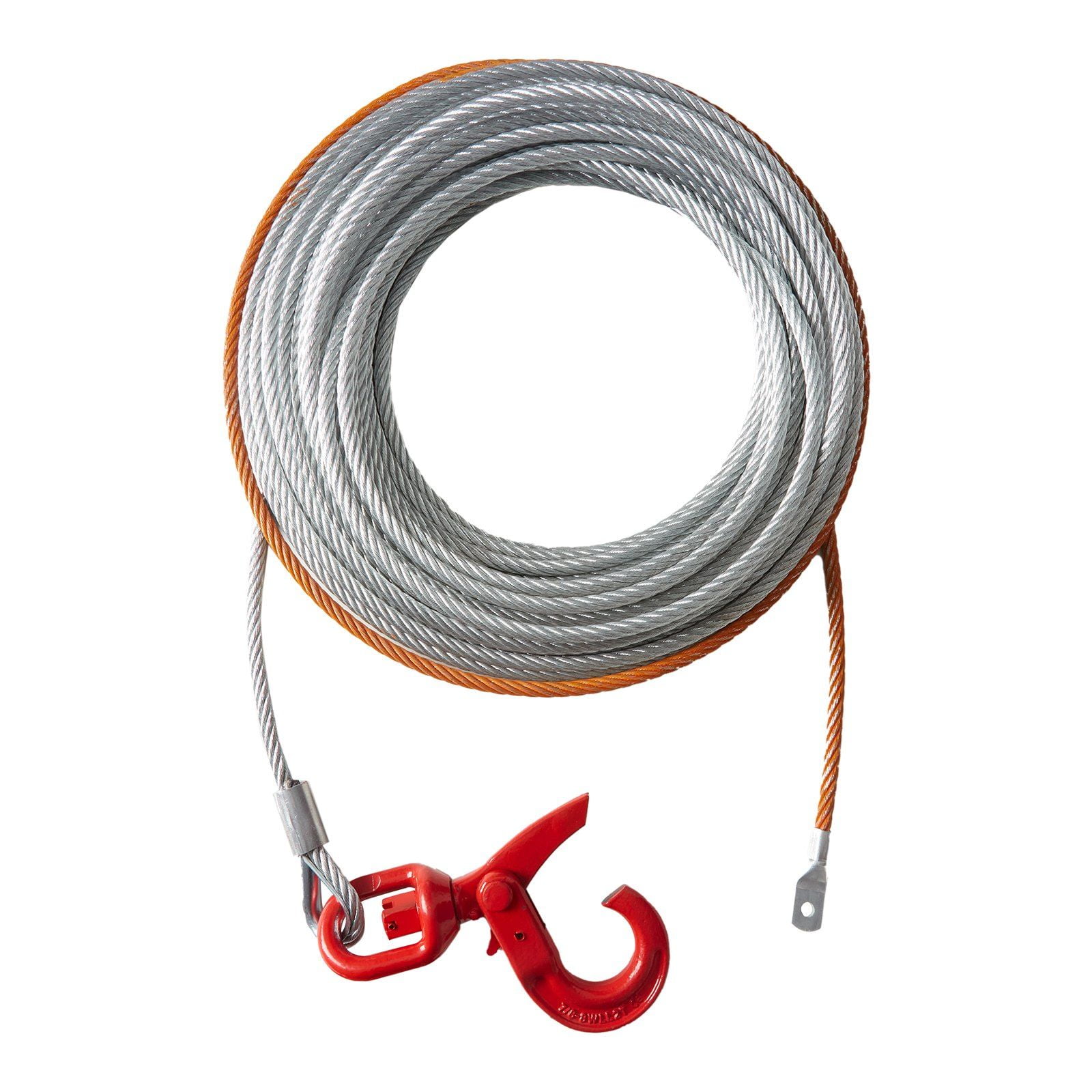 Heavy Duty Galvanized Steel Winch Rope 3/8 Inch x 75 Feet – 15,200 lbs ...