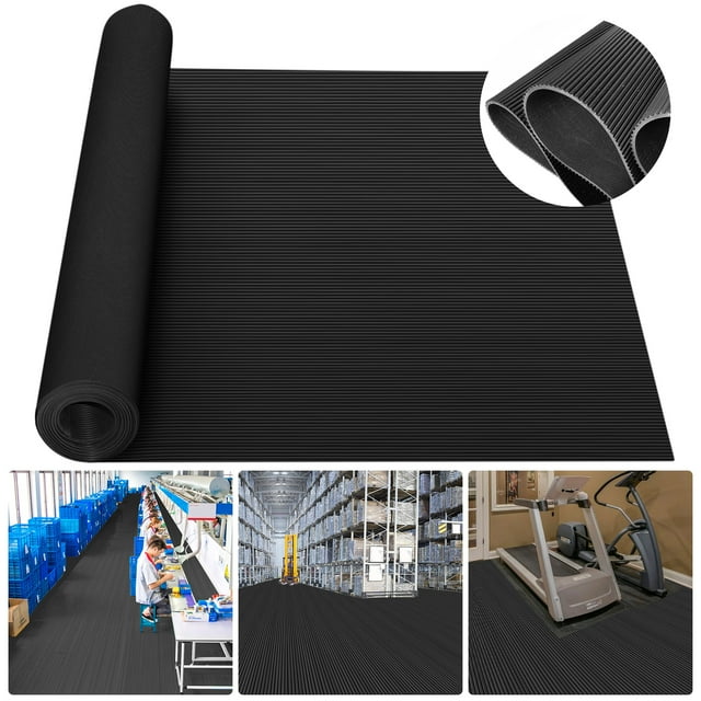 Heavy Duty Garage Floor Mat Roll 3MM Thick Rubber Flooring Roll ...