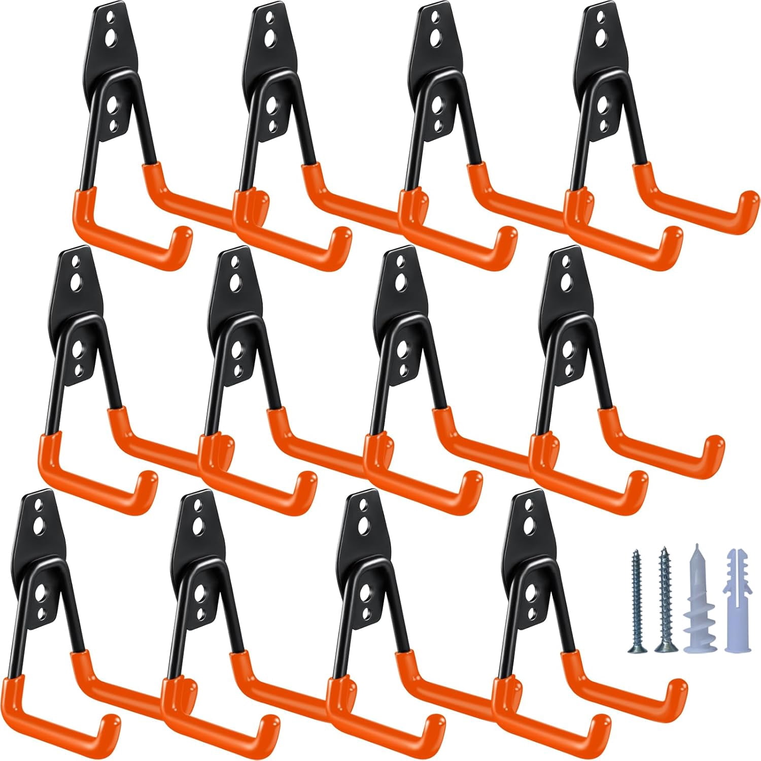 Heavy Duty Garage Hooks 12 Pack, 2.8 inch Small U Shaped Hanger, Wall ...