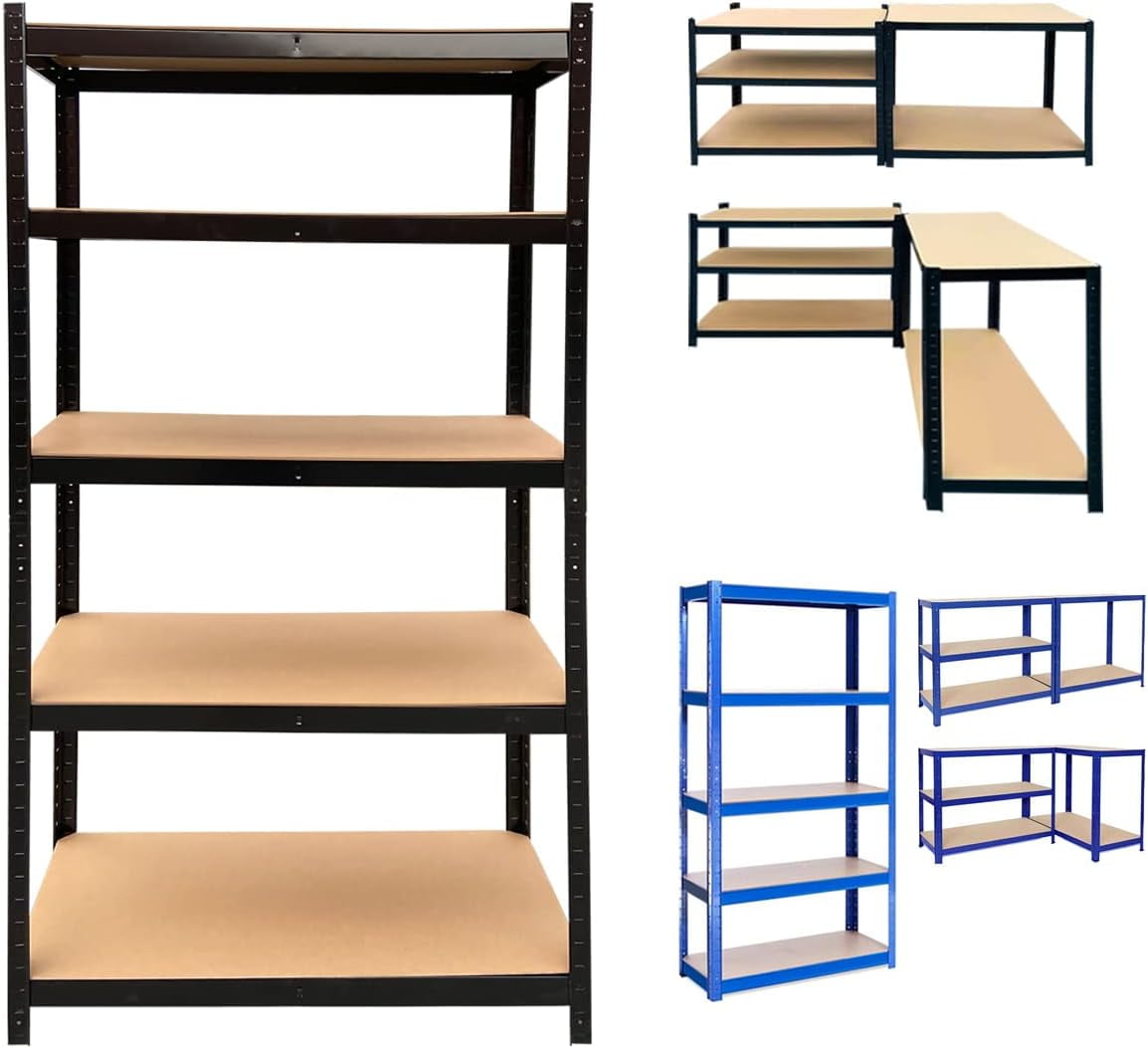 Heavy Duty Garage Shelving 71" H x 35" W x 16" D 386LB Per Shelf ...