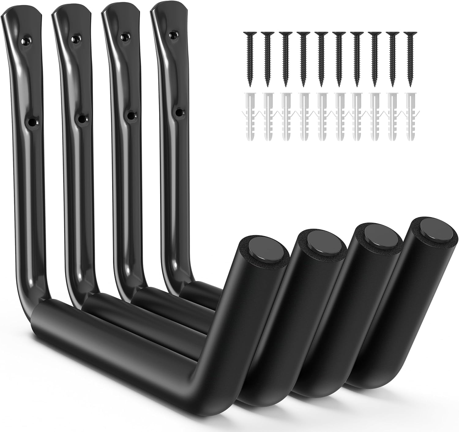 Heavy Duty Garage Storage Hooks - 120 LB Capacity Wall Mounted Rack for ...