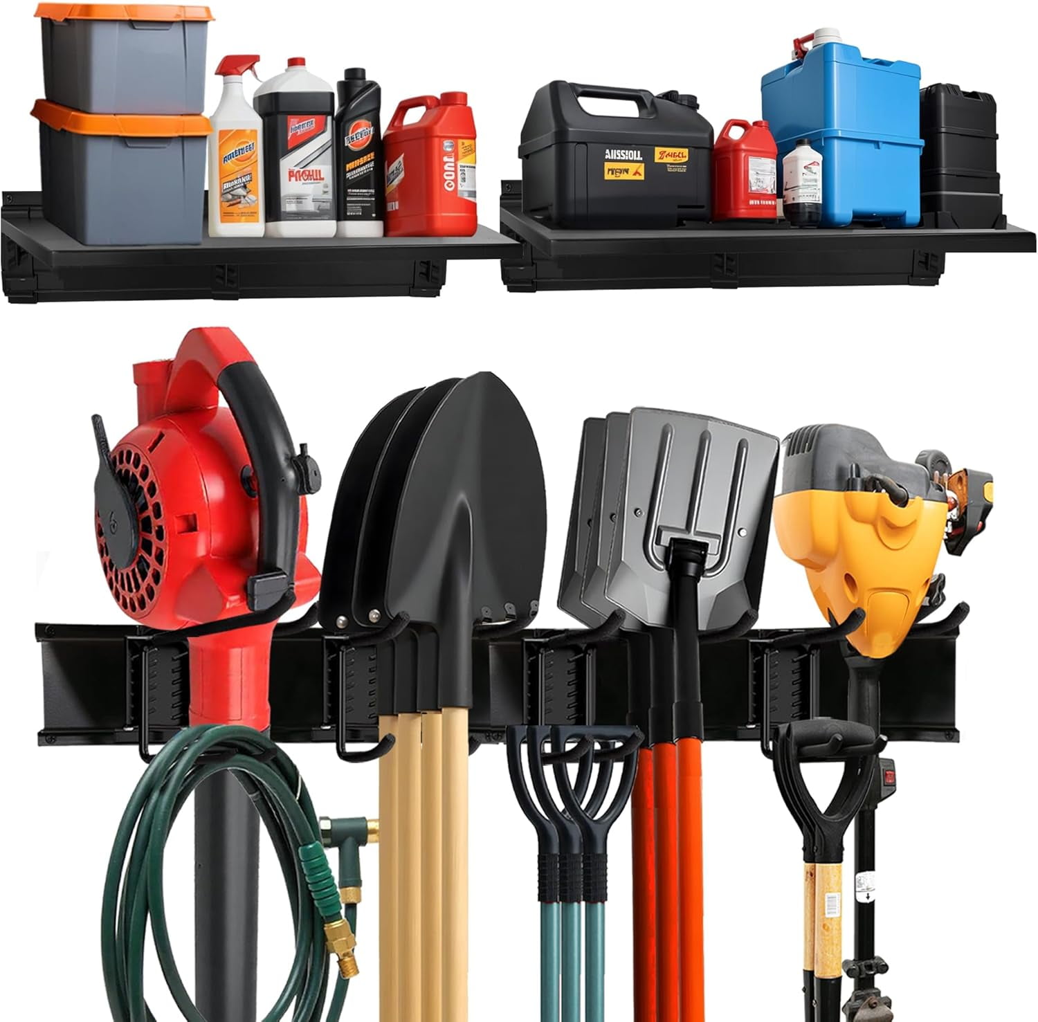 Heavy-Duty Garage Wall Storage System | Wall Mounted Tool Organizer ...