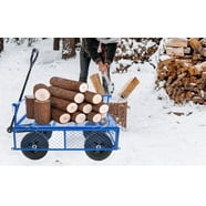 Steel Garden Cart, Heavy Duty 500 lbs Capacity, with Removable Mesh ...