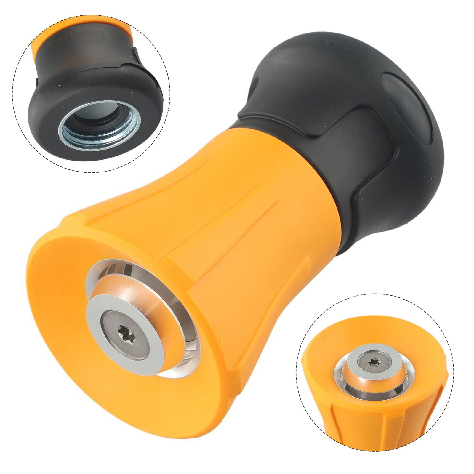 Heavy-Duty Garden Hose Nozzle 3/4" High Pressure Spray Nozzle for Lawn ...