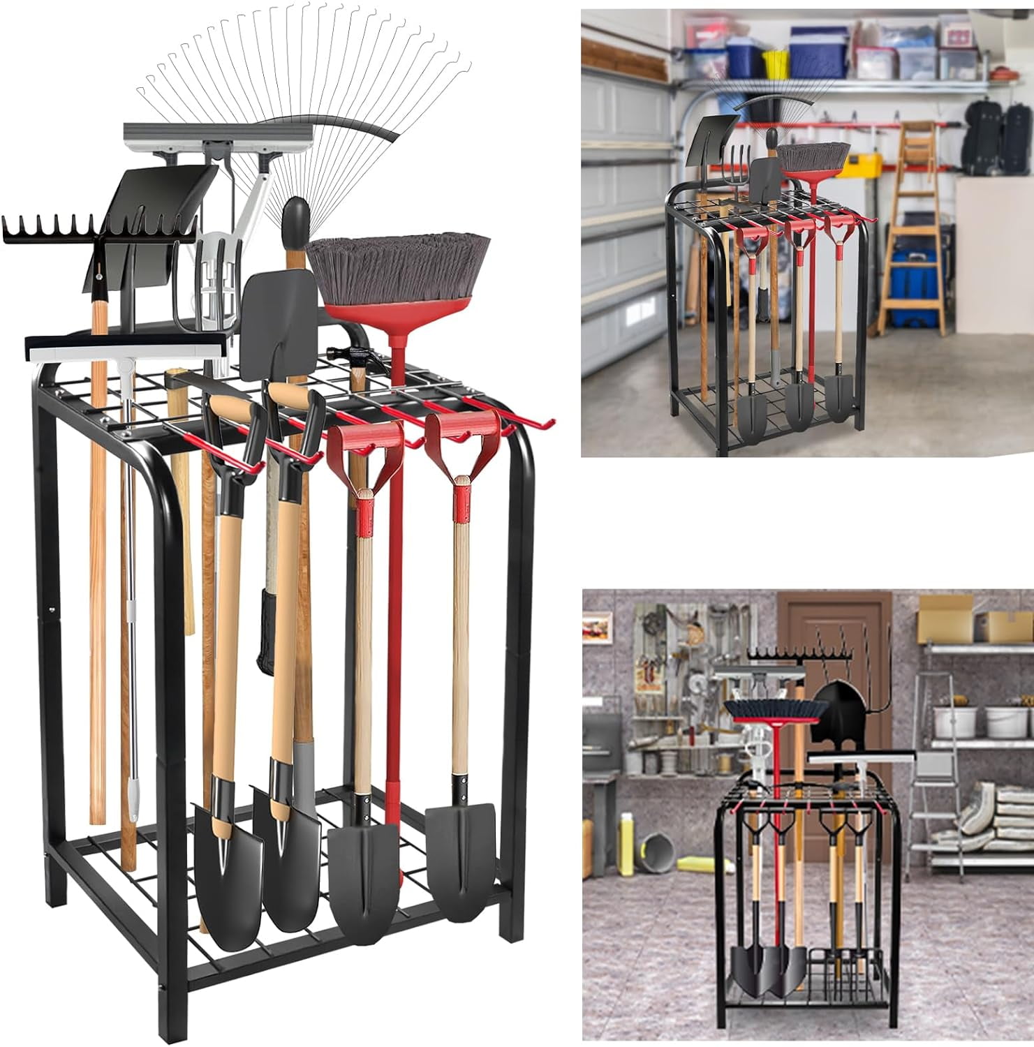 Heavy Duty Garden Tool Storage, Alloy Steel Garden Tool Organizer ...