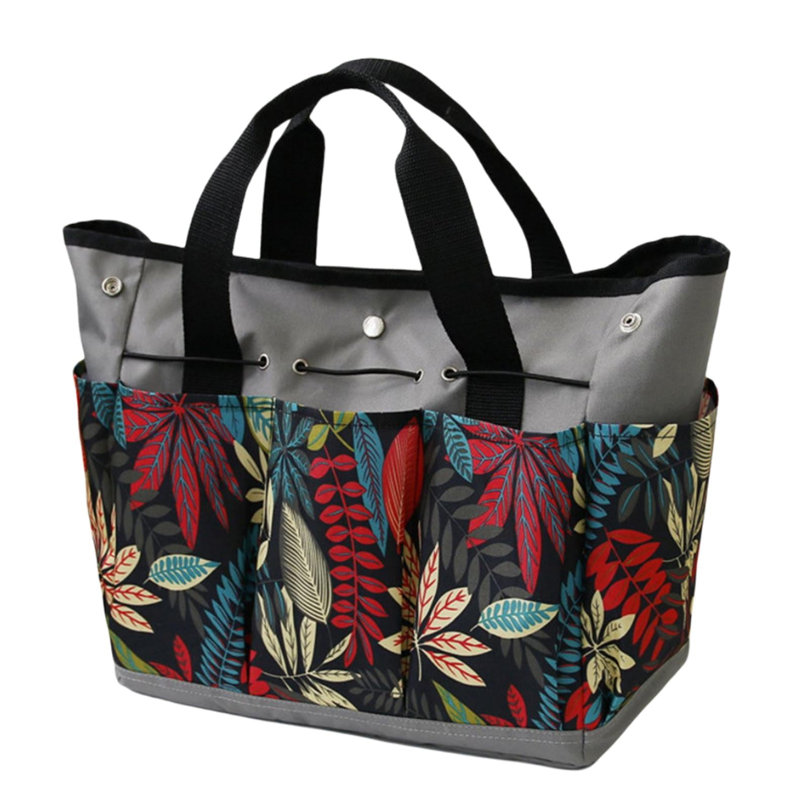 Heavy-Duty Open Top Garden Tool Storage Bag, Multipurpose Pockets ...