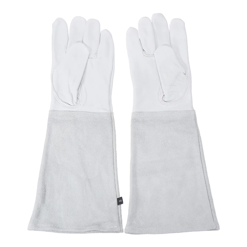 Heavy Duty Gardening Rose Pruning Gauntlet Gloves Thorn Proof Long ...