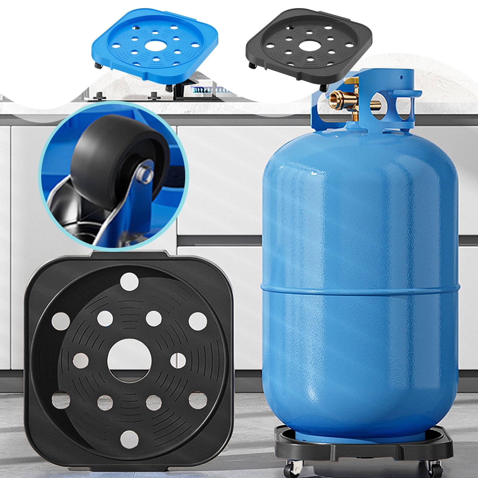Heavy Duty Gas Bottle Tray, Sturdy Steel Construction, Waterproof Gas ...