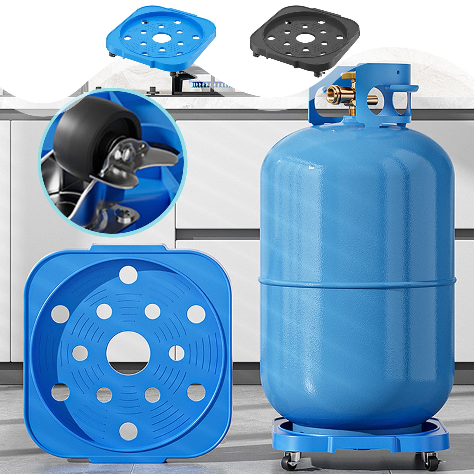 Heavy Duty Gas Bottle Tray,Sturdy Steel Construction,Waterproof Gas ...