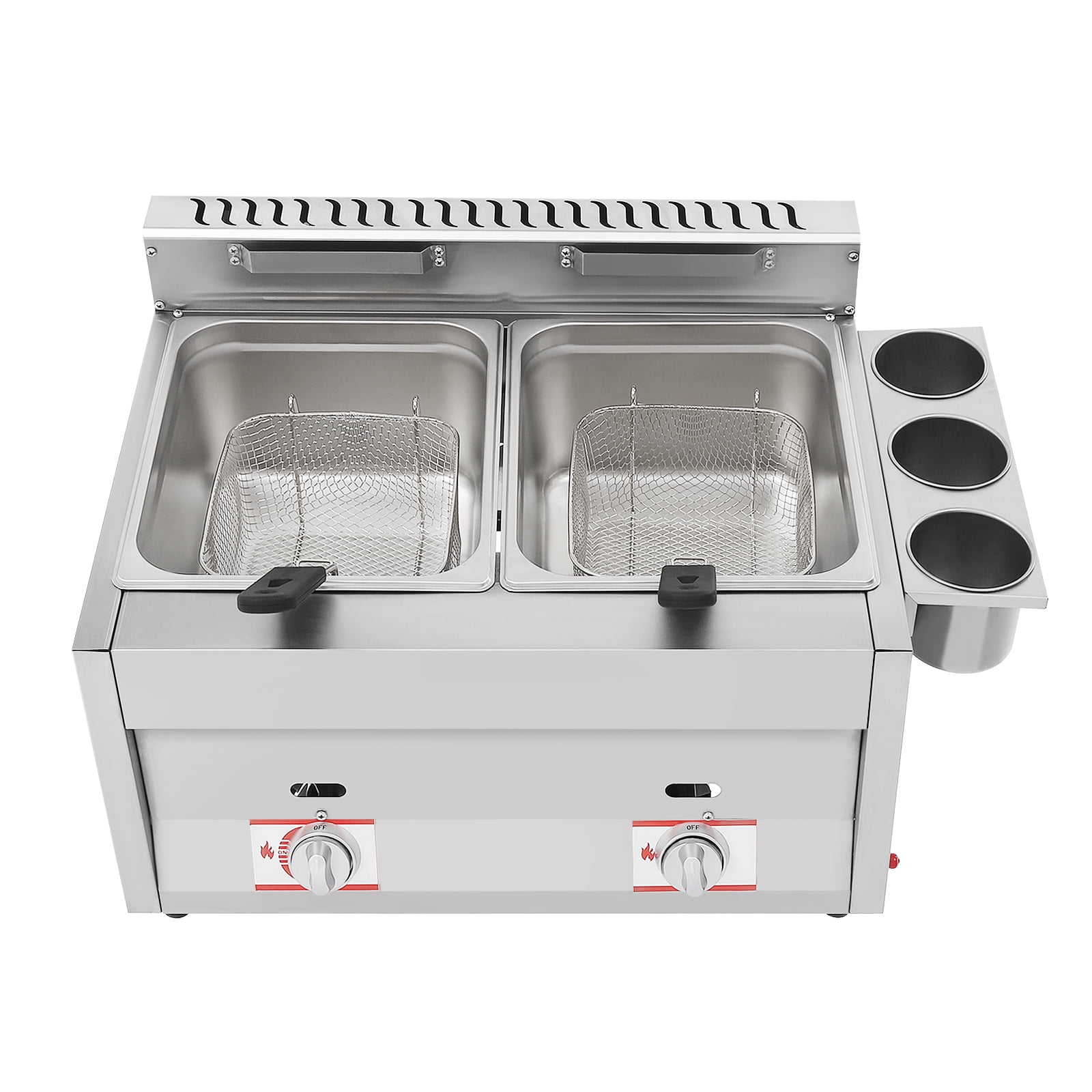 Heavy-Duty Gas Deep Fryer – Double Tank Fryer with High-Efficiency ...