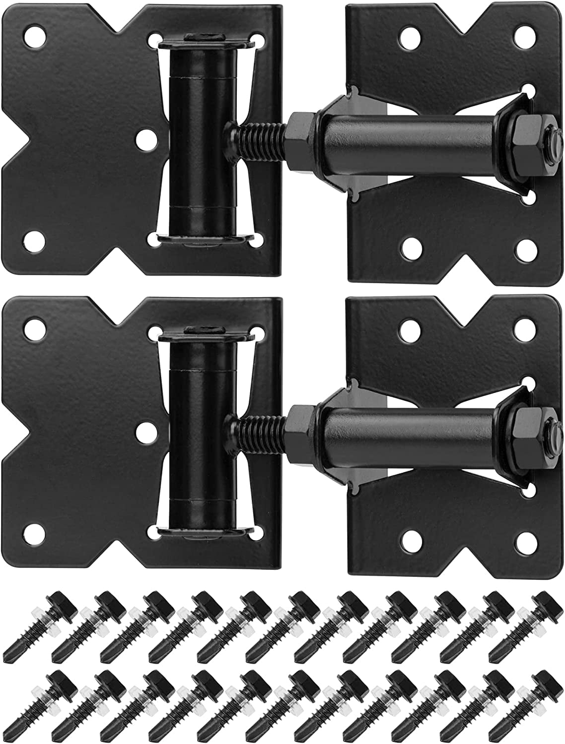 Heavy Duty Gate His 2 Pack Solid Vinyl Fence Gate Closer His with 22 ...