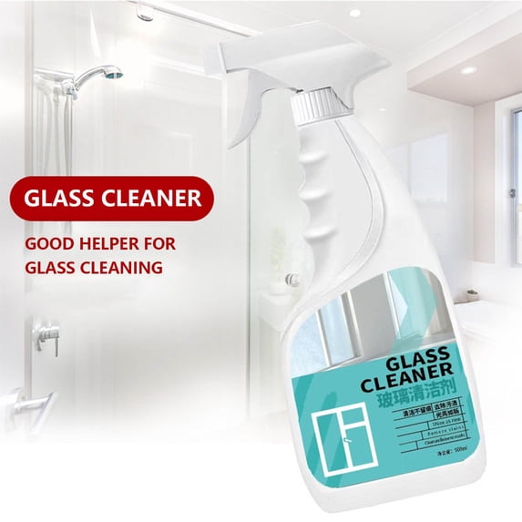 Heavy Duty Glass Cleaner Spray, 500ml Concentrated Solution, Removes ...