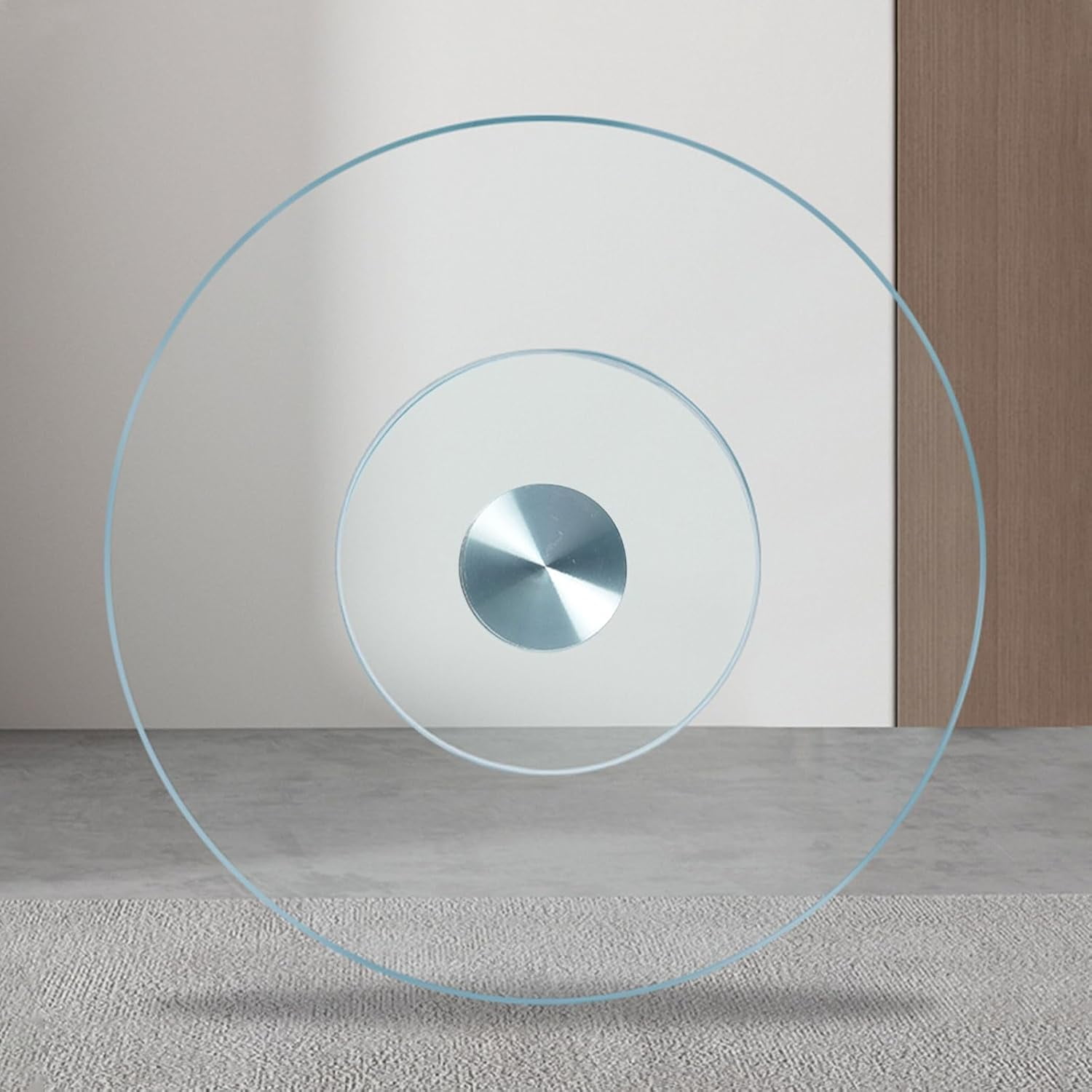 Heavy Duty Glass Lazy Susan For Dining Table Clear Glass Turntable ...
