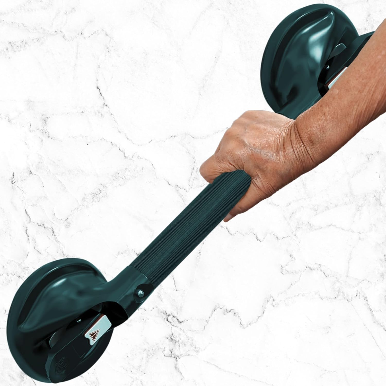 Heavy Duty Grab Bar with Large Suction Cups for Shower and Bathtub ...