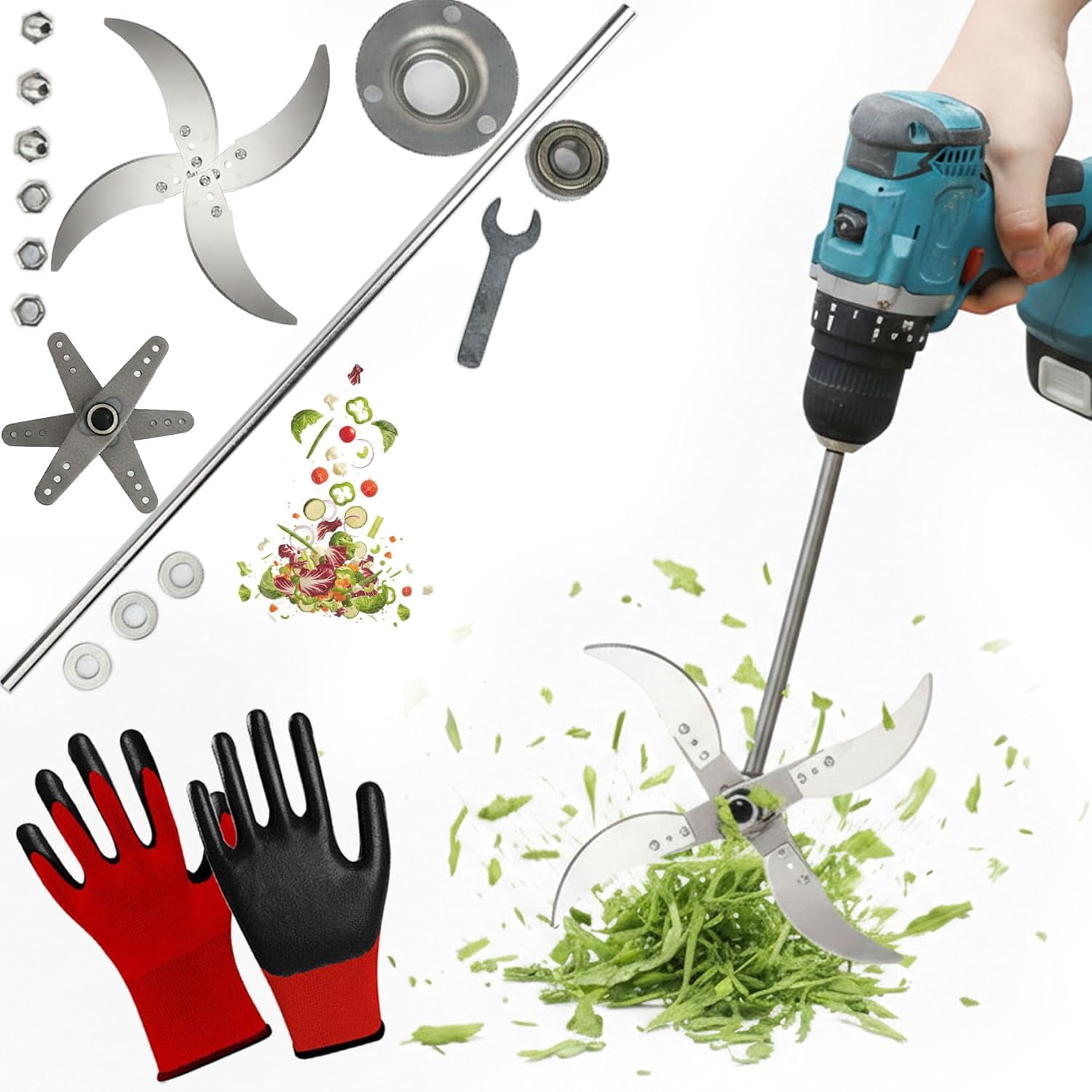 Heavy-Duty Grass Shredding Blade - Household Farming Grass Shredder ...