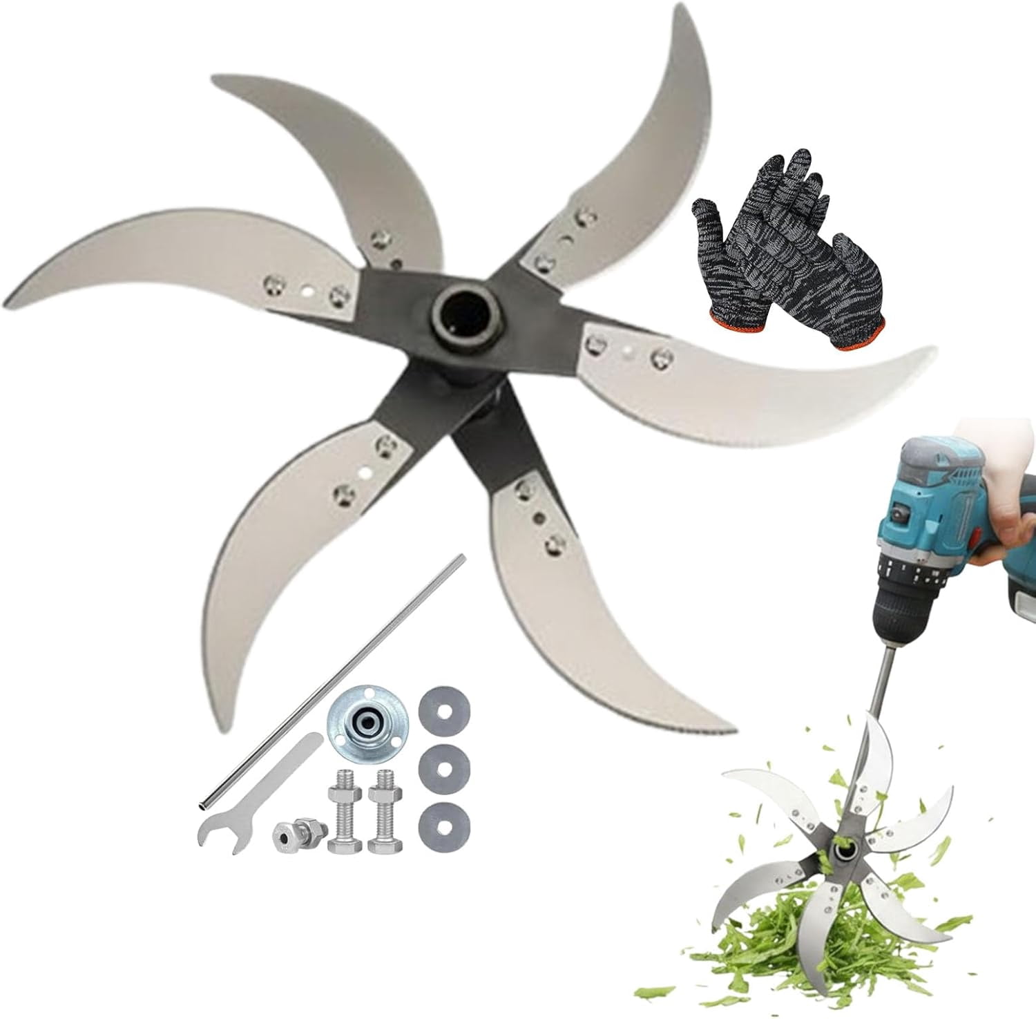 Heavy-Duty Grass Shredding Blade, Household Farming Grass Shredder ...