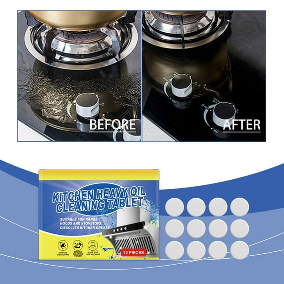 Heavy Duty Grease Cleaning Tablets, Super Concentrated Effervescent ...
