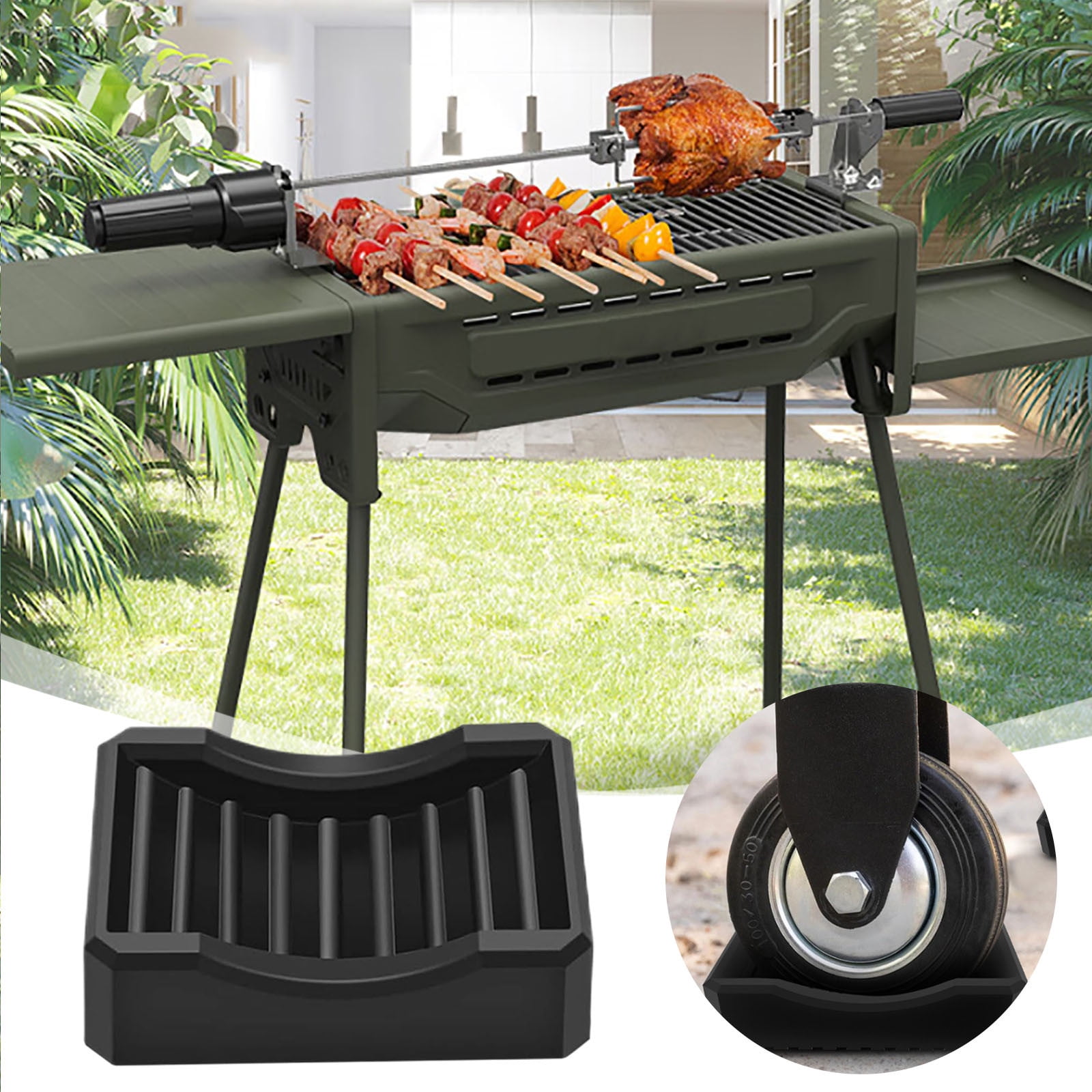 Heavy Duty Grill Leveler and Pan Stabilizer Adjustable Leg Support for ...