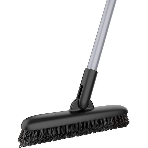 Heavy Duty Grout Scrub Brush with Long Handle, Shower Floor Scrubber ...