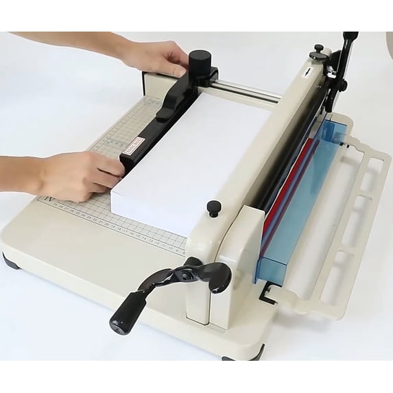 LINJI Large paper cutter 400 Sheet Capacity, Heavy-Duty Guillotine ...