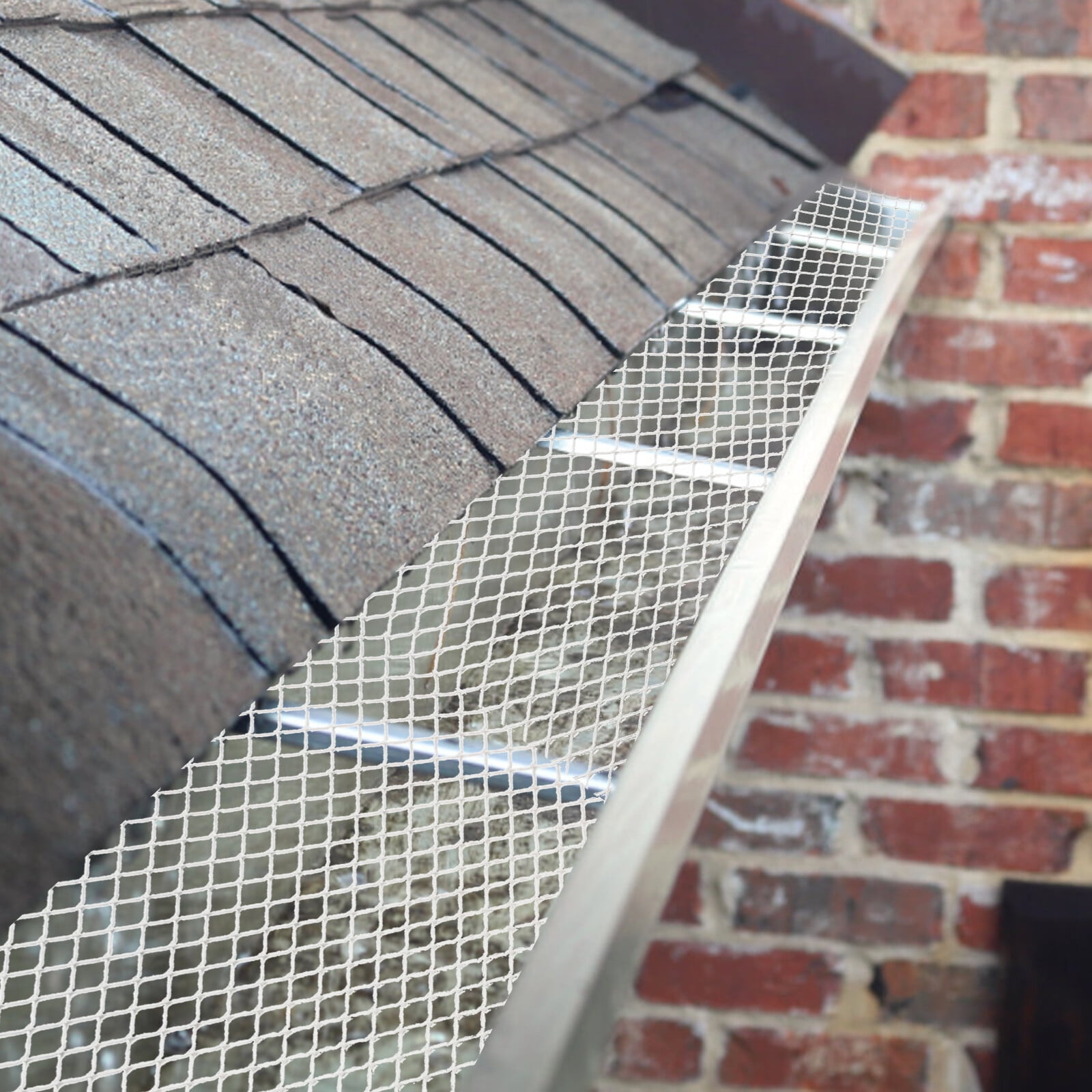 Heavy-Duty Gutter Guard, 3.09lbs Aluminum Mesh, Cut-Friendly Design ...