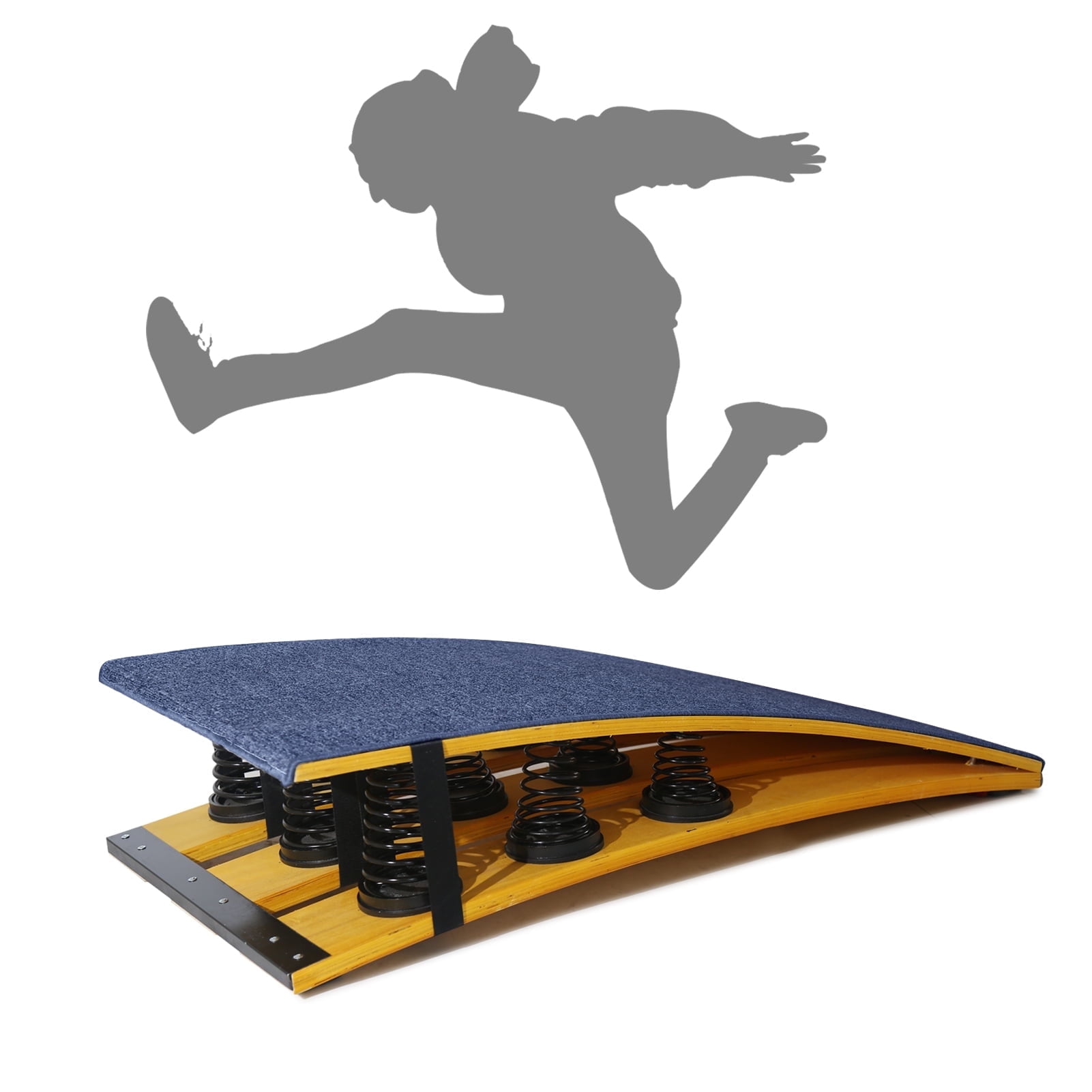 LMIYATT Adults Heavy Duty Gymnastics Springboard with 9 Steel Springs ...