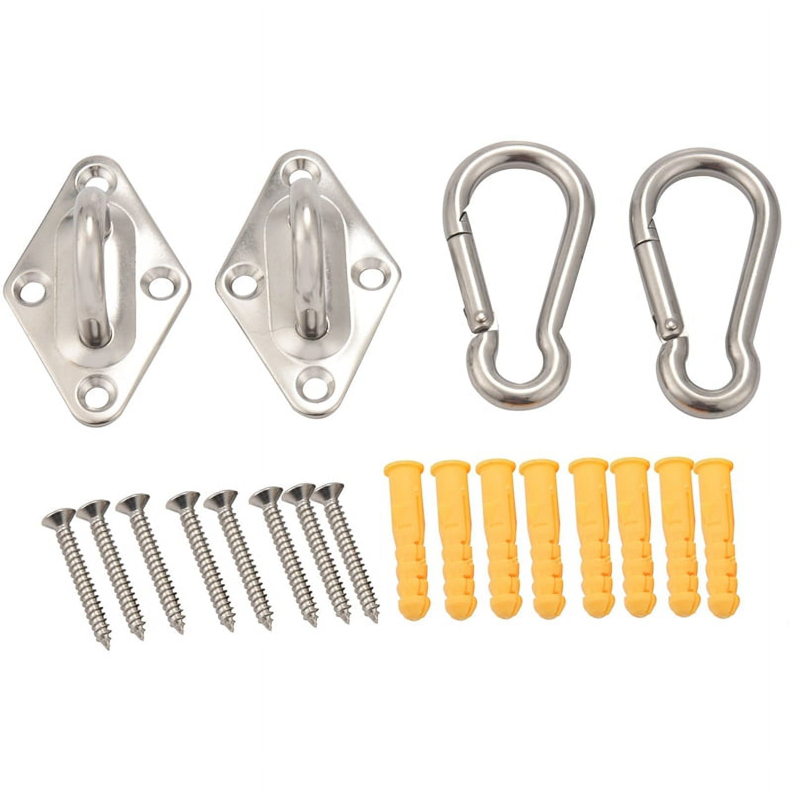 Heavy Duty Hammock Hanging Kit Eye Plates Ceiling Wall Mount Anchor ...