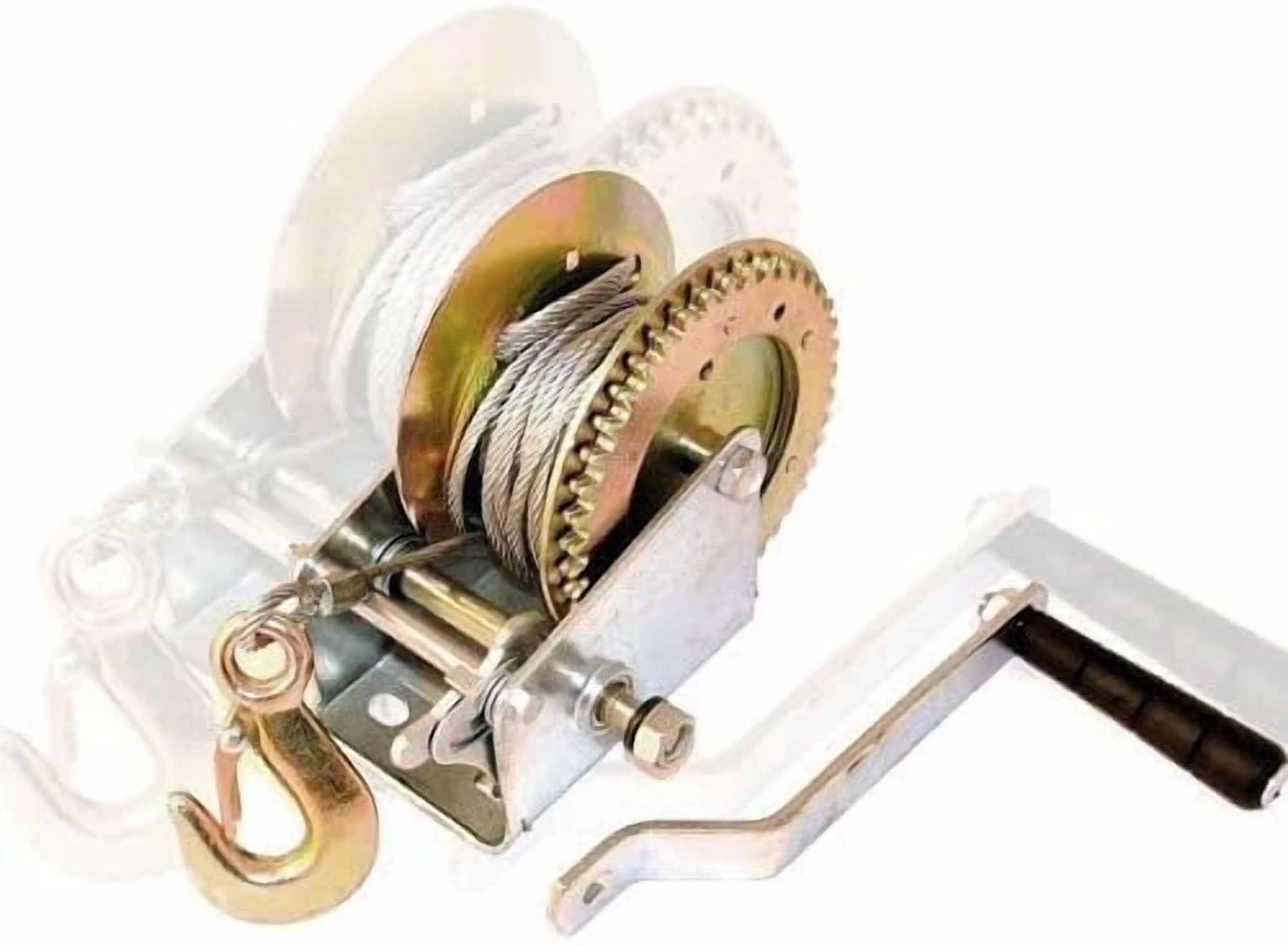 Heavy Duty Hand Winch 2000LB Hand Winch Wheel Crank - Walmart.com