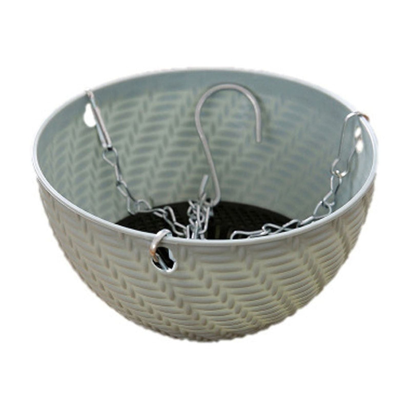 Heavy Duty Hanging Flower Pots for Outdoor Plants, Blue Chain Basket ...